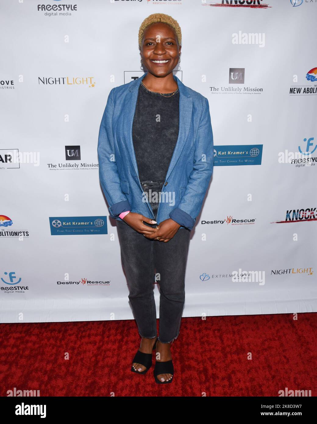 October 21, 2022, Santa Monica, California, USA: Ayanna Anene attends ...