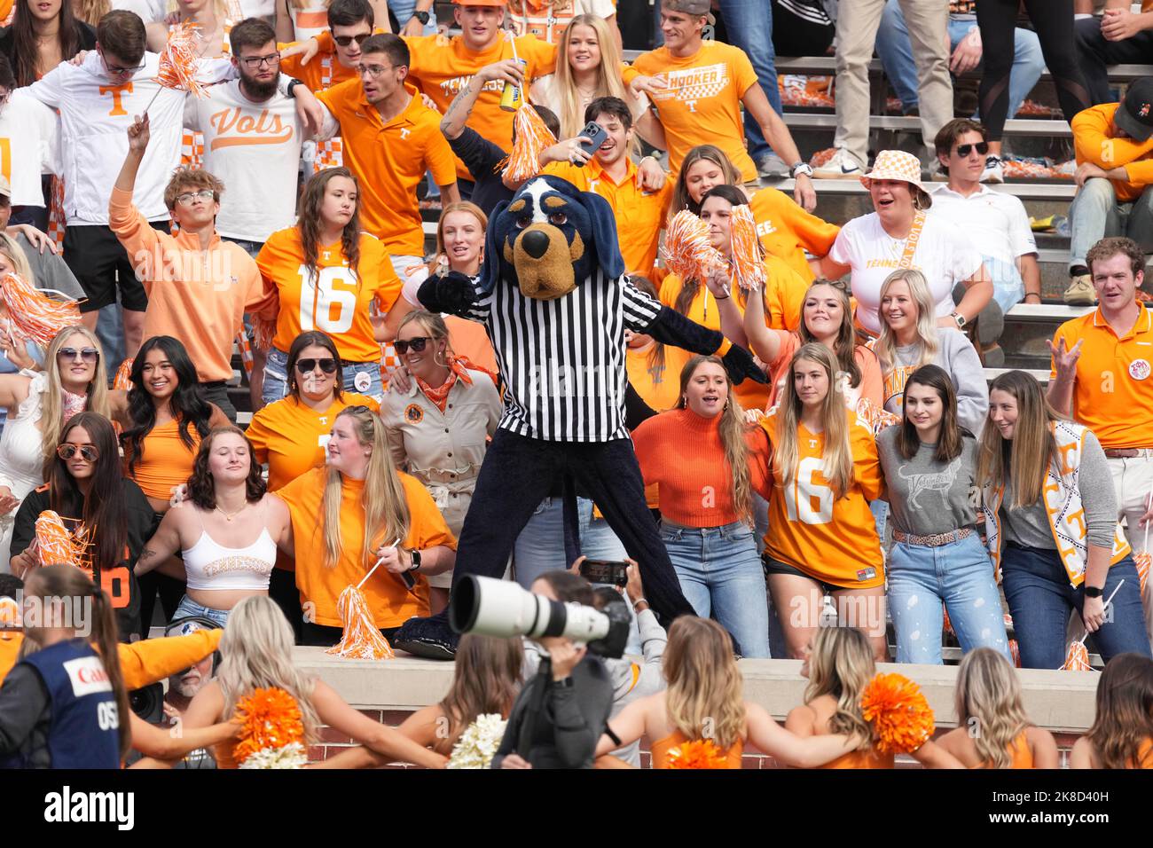 October 22, 2022: Tennessee Volunteers mascot Smokey during the NCAA ...