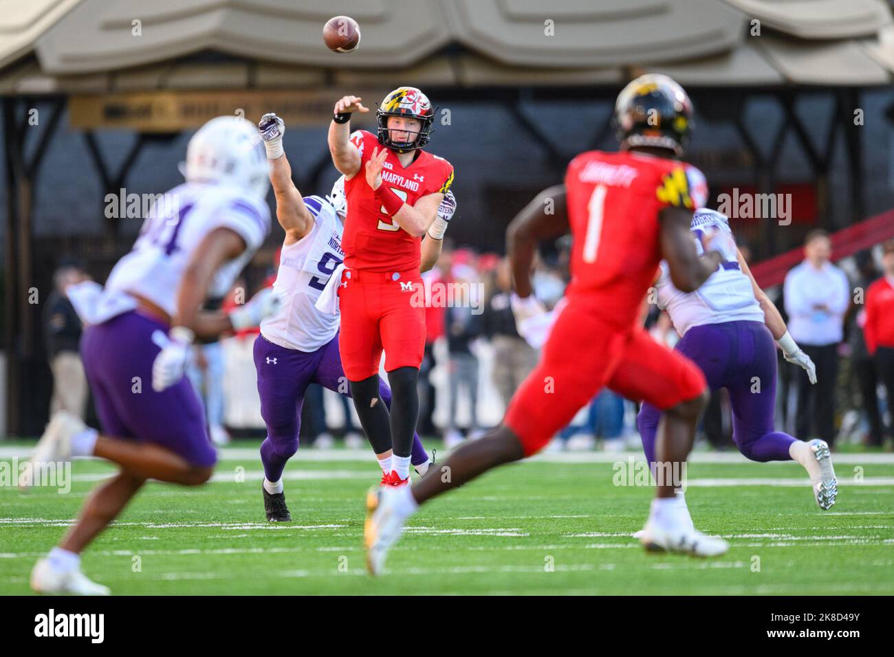 October 22, 2022: Maryland Terrapins quarterback Billy Edwards Jr. (9 ...