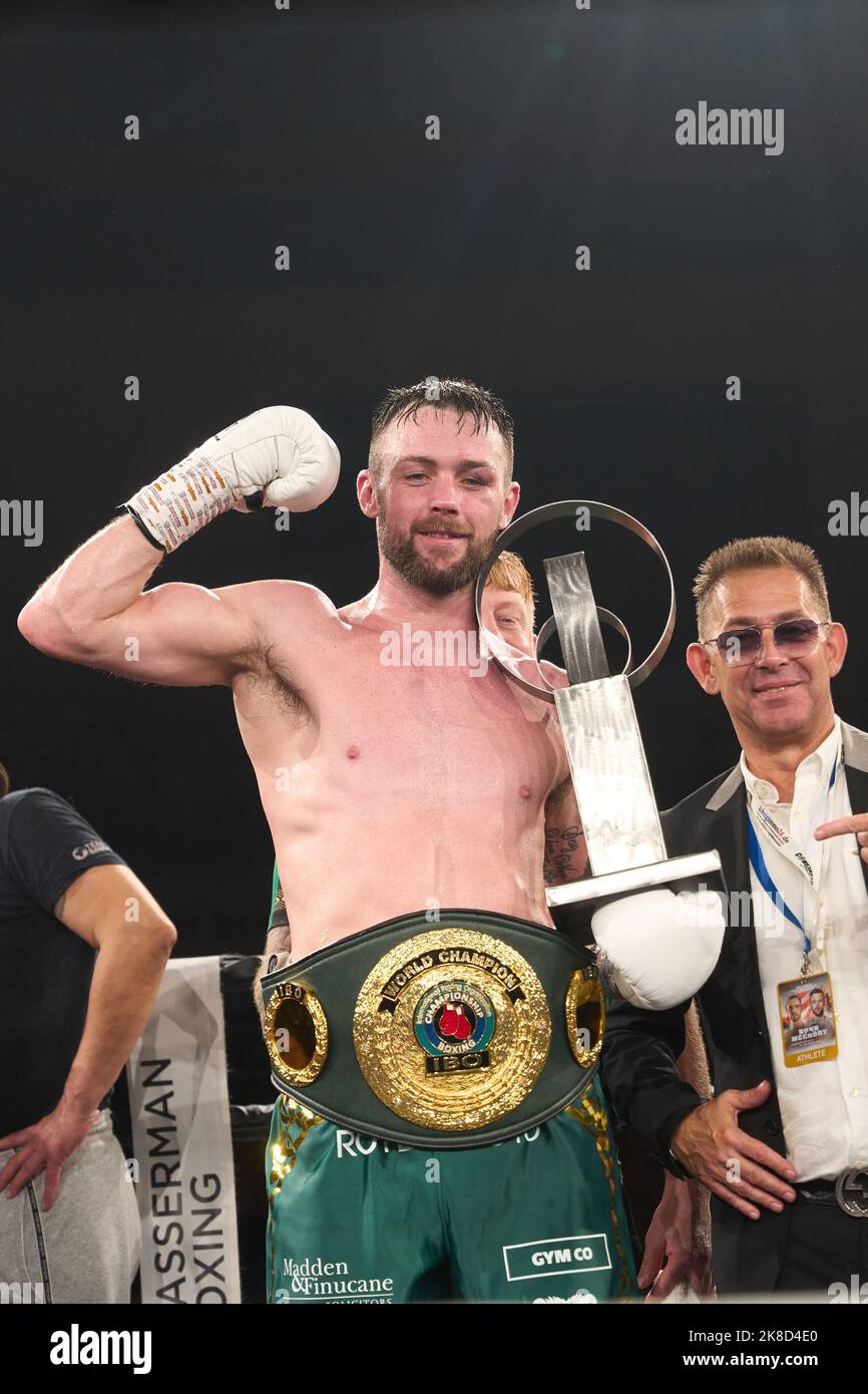22 October 2022, Hesse, Frankfurt/M.: IBO World Light Heavyweight ...