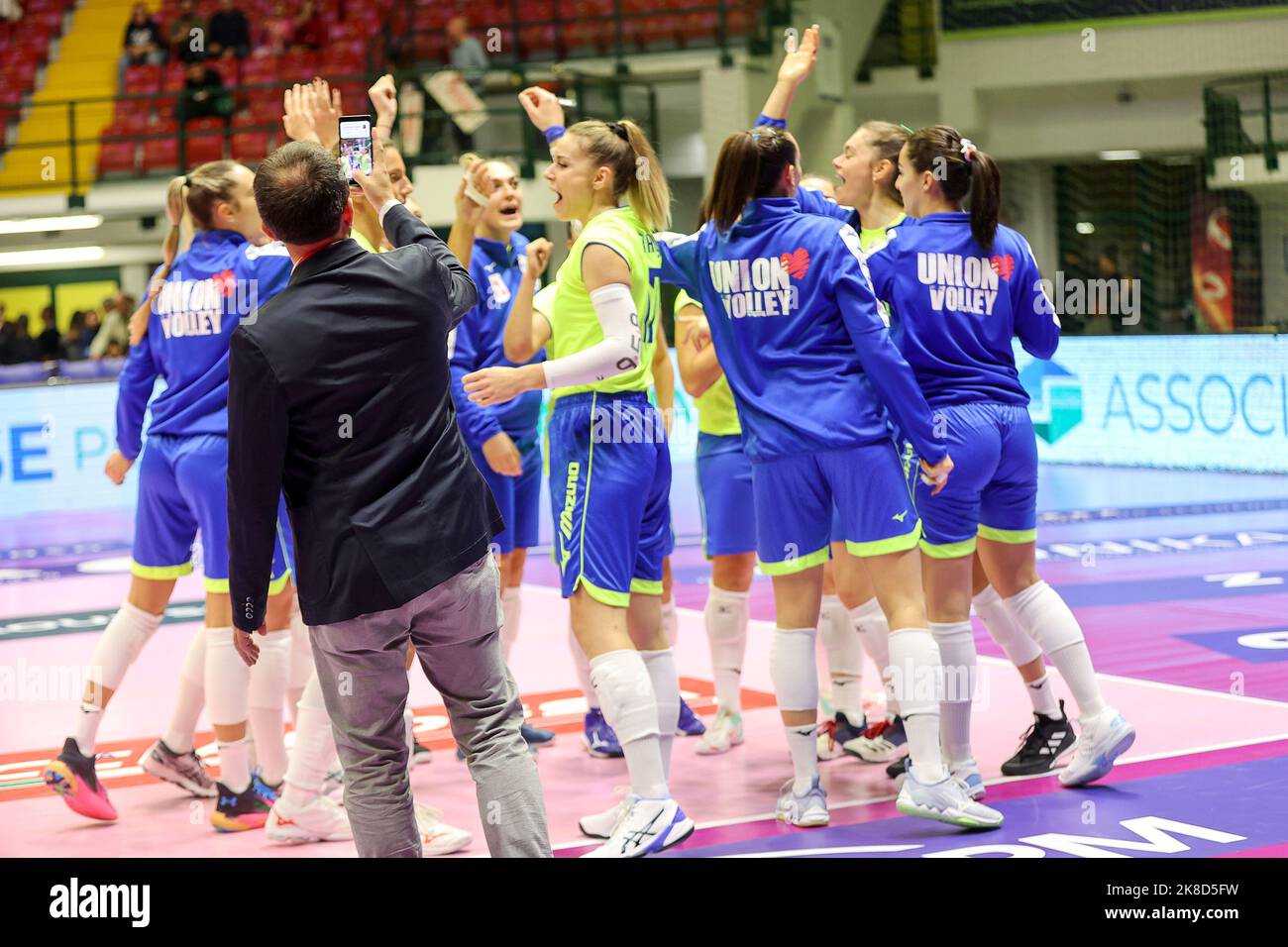 Players of Wash4Green Pinerolo during Vero Volley Milano vs Wash4Green ...