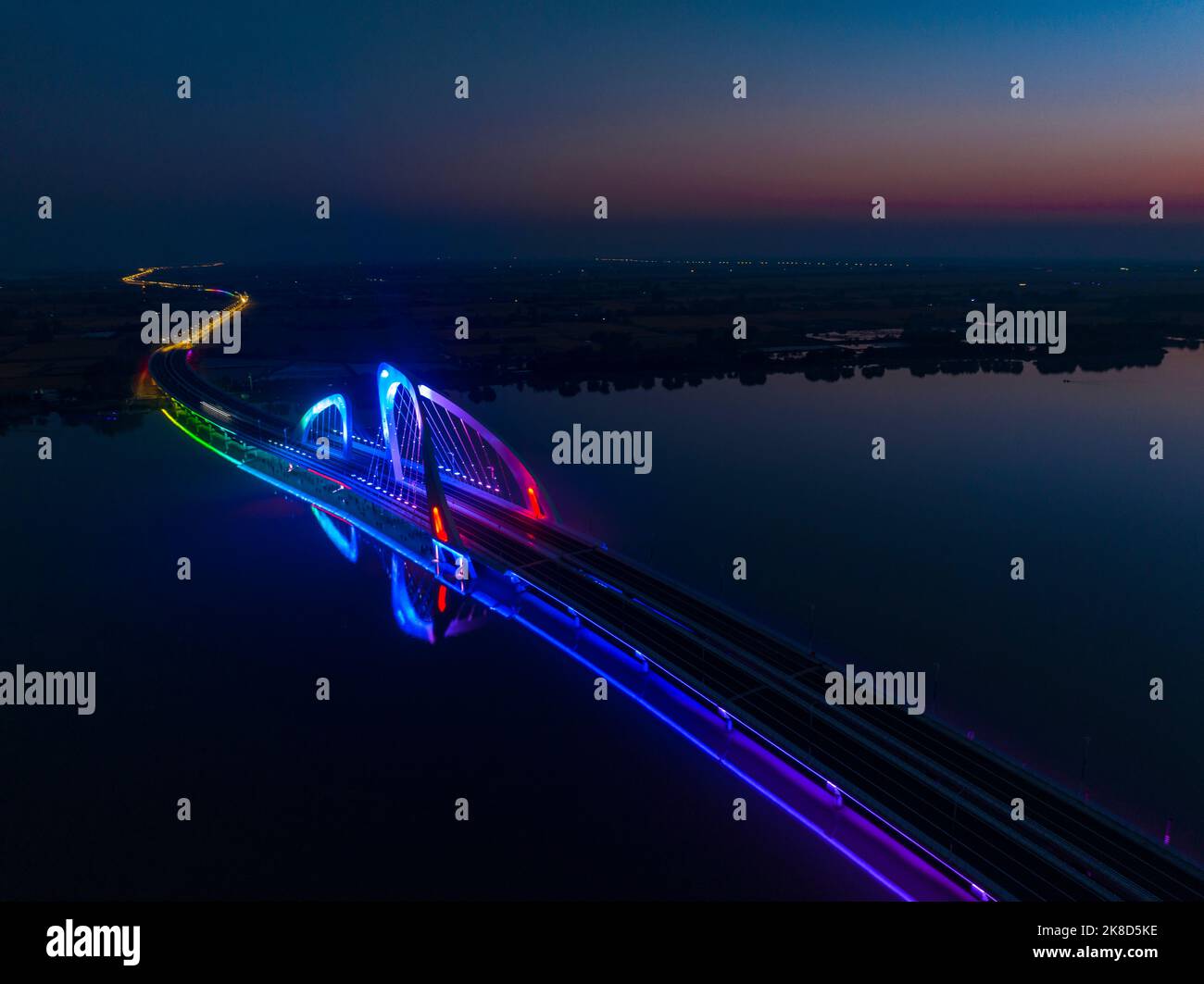 HUAI'AN, CHINA - OCTOBER 22, 2022 - An aerial photo shows the Baima ...