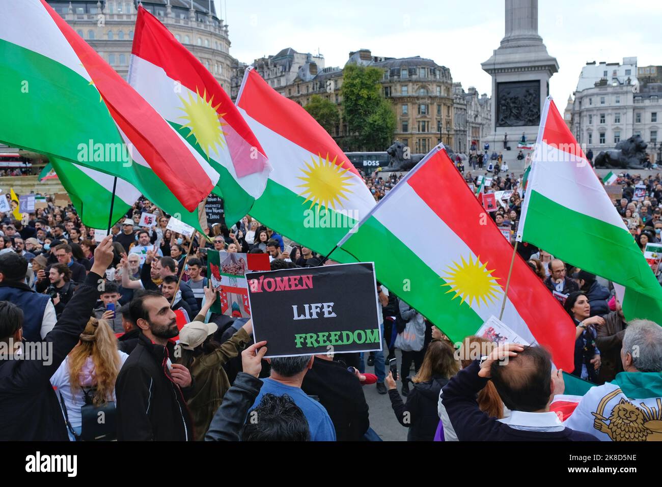 London, UK, 22nd October, 2022. Pro-Iran freedom protests continue ...
