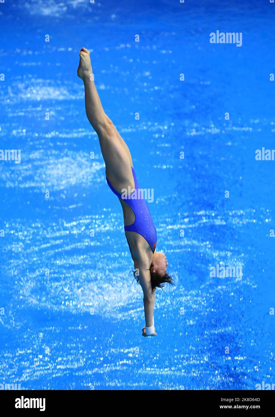 Berlin, Germany. 22nd Oct, 2022. Chen Yuxi of China competes during the ...