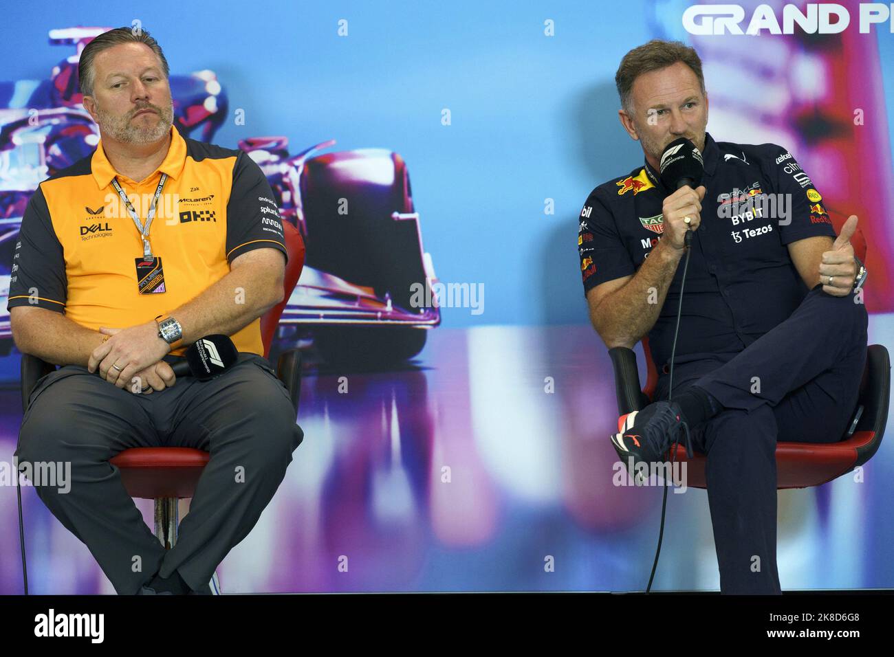 Austin, United States. 22nd Oct, 2022. McLaren F1 team CEO Zak Brown ...