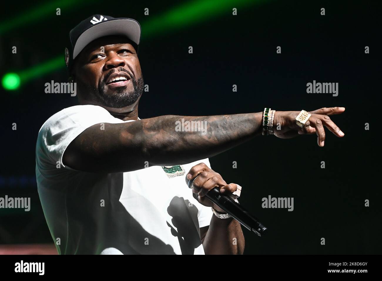 Milan, Italy - October 22, 2022: 50 Cent performs live at Mediolanum ...