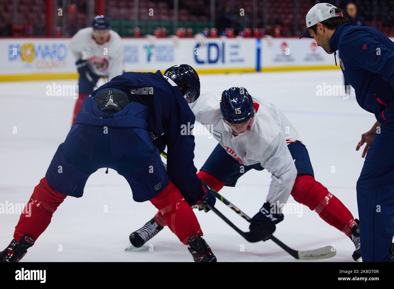 Florida Panthers NHL team open new season 2022-23 during home training ...