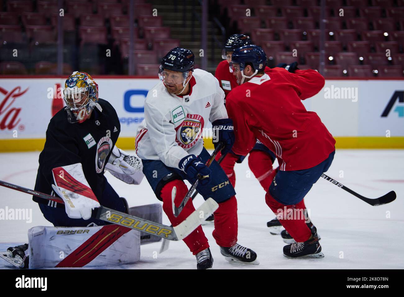 Florida Panthers NHL team open new season 2022-23 during home training ...
