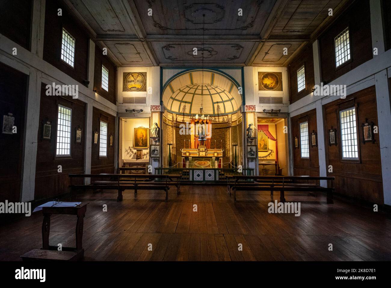 Cataldo Mission, an old Jesuit mission church in the Idaho Panhandle ...