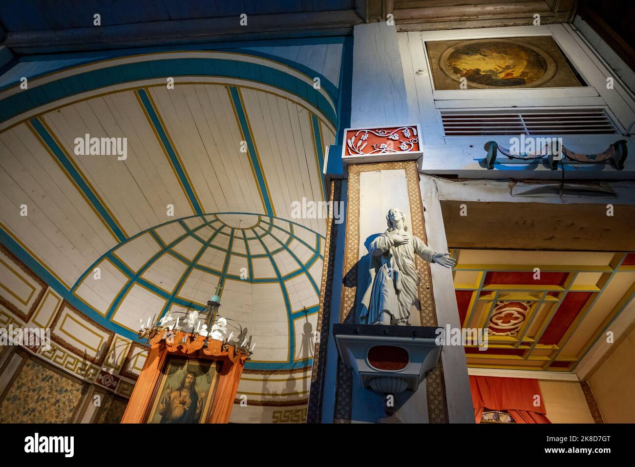 Cataldo Mission, an old Jesuit mission church in the Idaho Panhandle ...