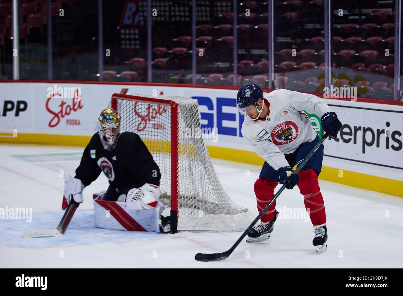 Florida Panthers NHL team open new season 2022-23 during home training ...