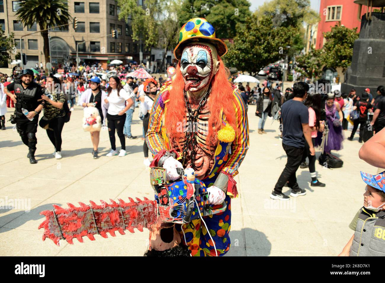 October 22, Mexico City, Mexico: A participant walks during the 15th ...