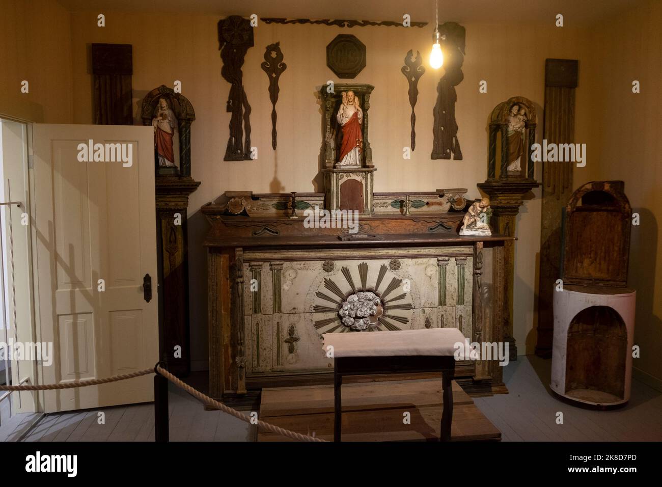 Cataldo Mission, an old Jesuit mission church in the Idaho Panhandle ...