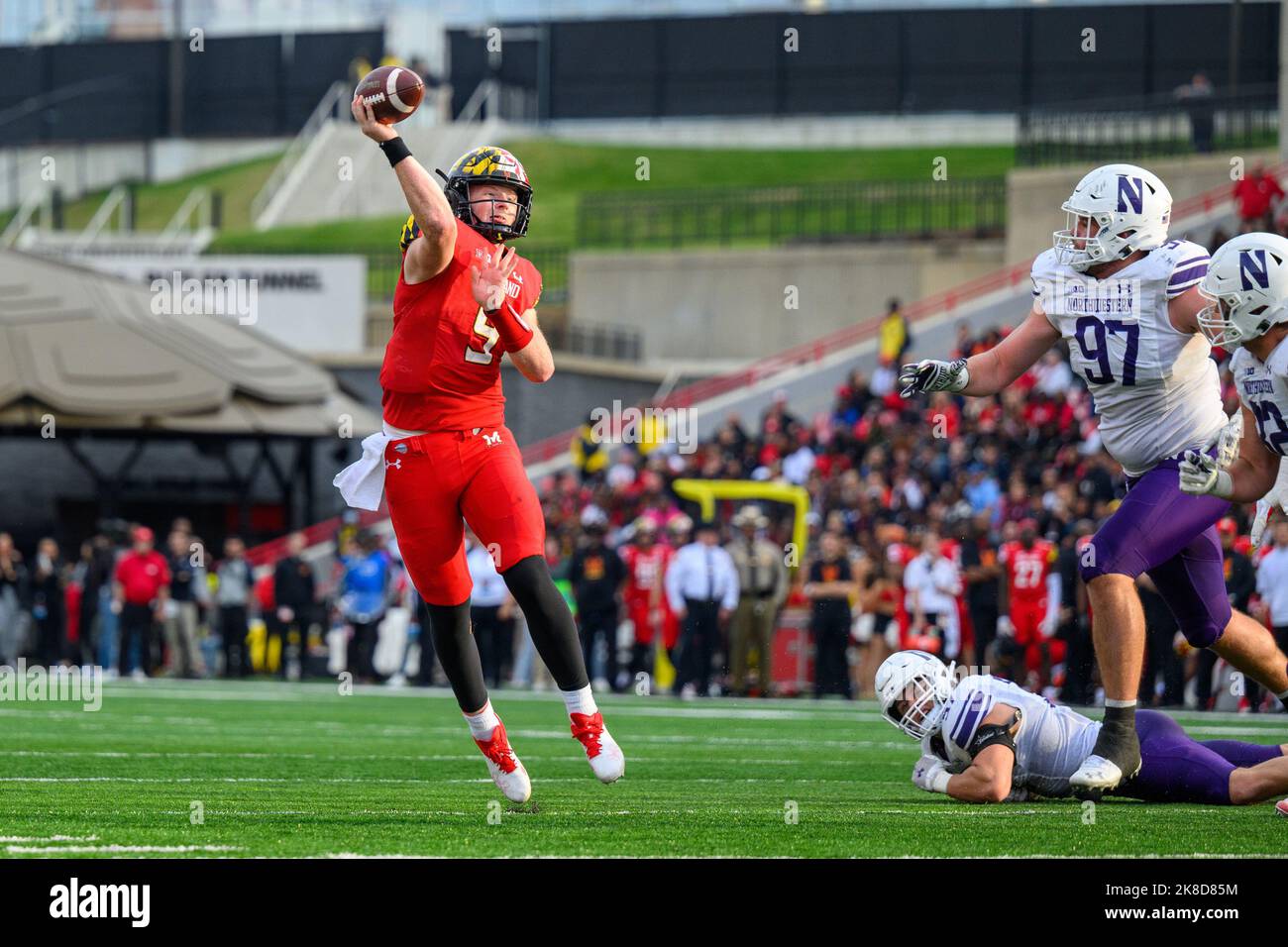 October 22, 2022: Maryland Terrapins quarterback Billy Edwards Jr. (9 ...