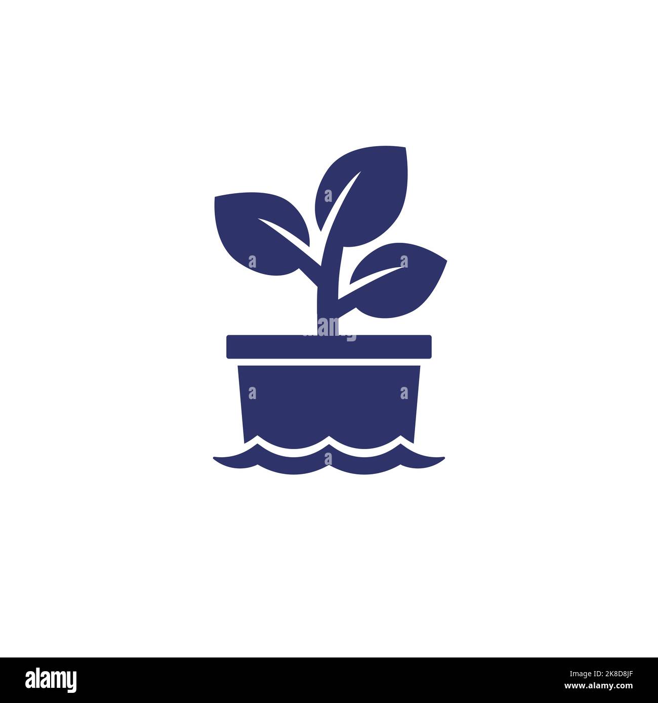 hydroponic farming icon on white Stock Vector Image & Art - Alamy