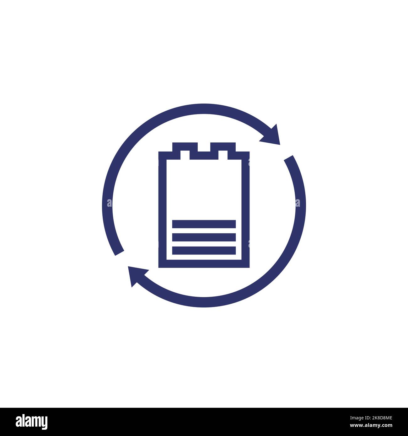 replace battery icon, vector sign Stock Vector Image & Art - Alamy