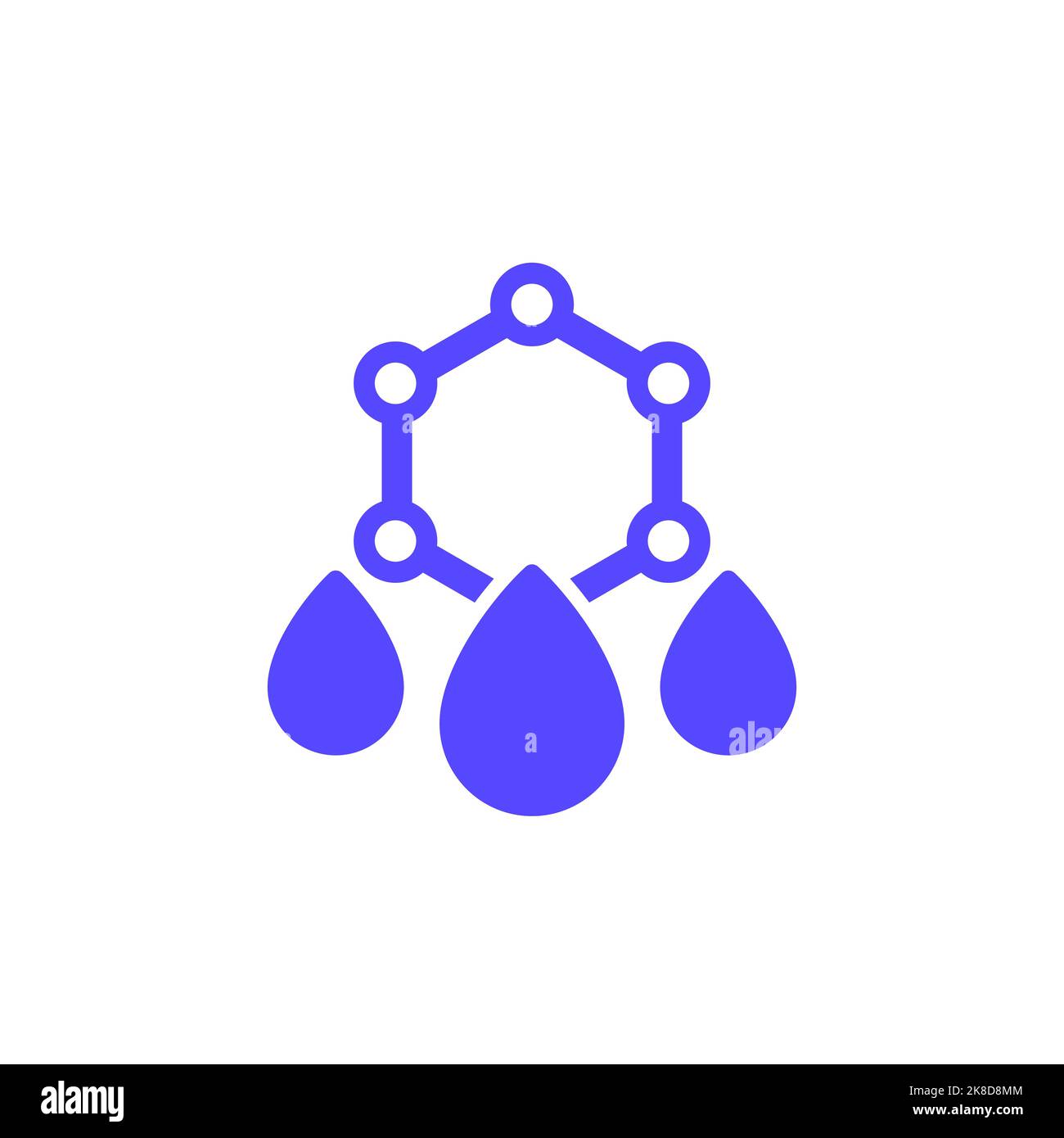 Drops with nano particles icon on white Stock Vector Image & Art - Alamy