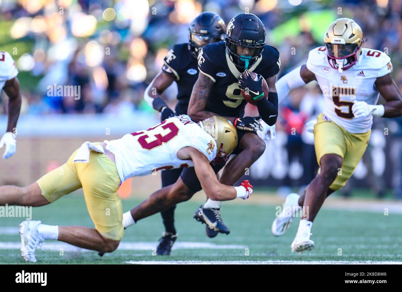 October 22, 2022: Boston College freshman Cole Batson (23) makes tackle ...