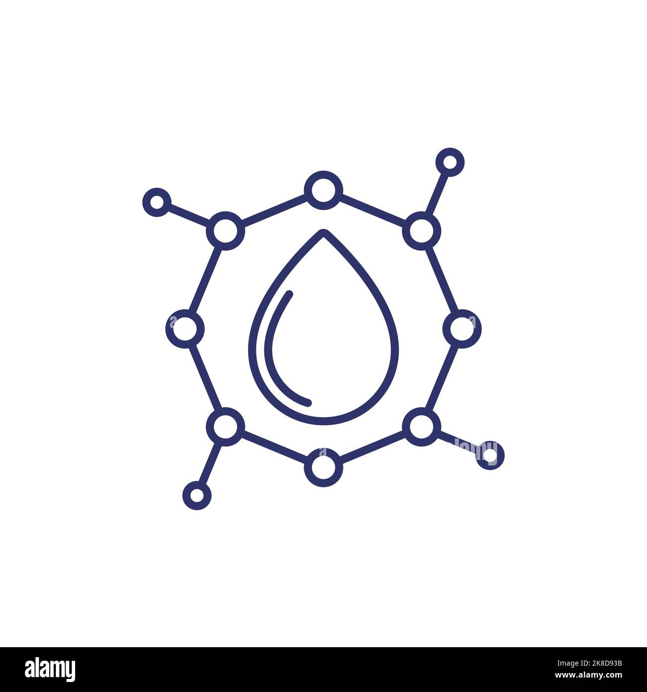 Chemical fiber line icon Cut Out Stock Images & Pictures - Alamy