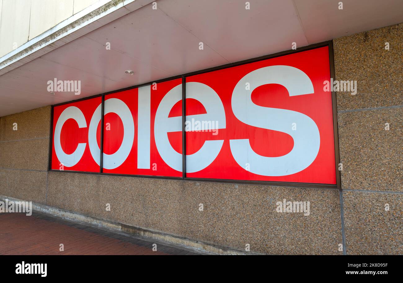Coles sign australia hi-res stock photography and images - Alamy