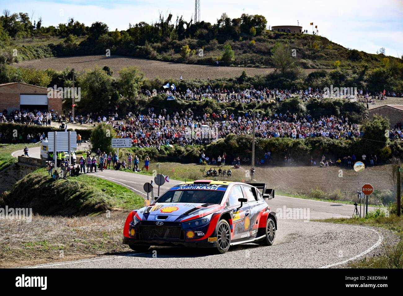 Catalunya, Spain. 22nd Oct, 2022. Dani Sordo (ESP) Carrera Candido (ESP ...