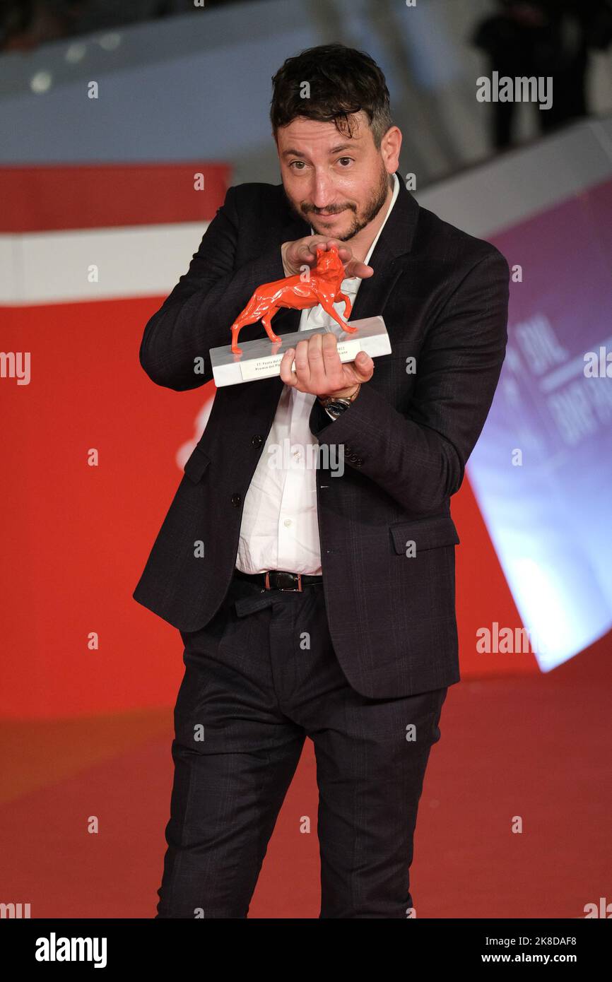 October 22, 2022, Rome, Rome, Italy: The director Ady Walter for the awards ceremony on red ...