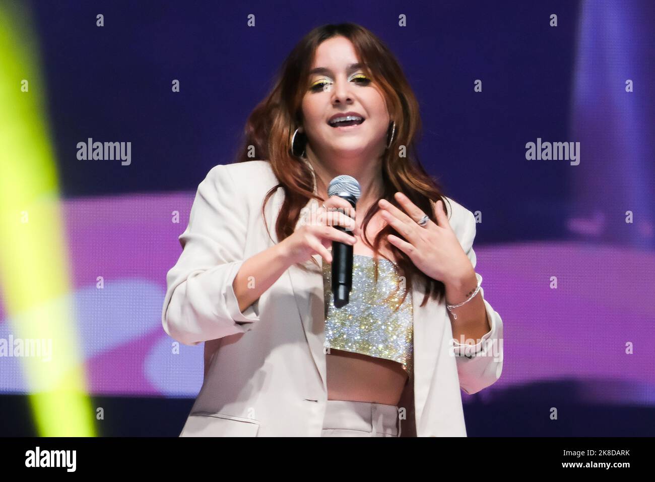 Madrid, Spain. 22nd Oct, 2022. Singer Marta Soto performs during the ...