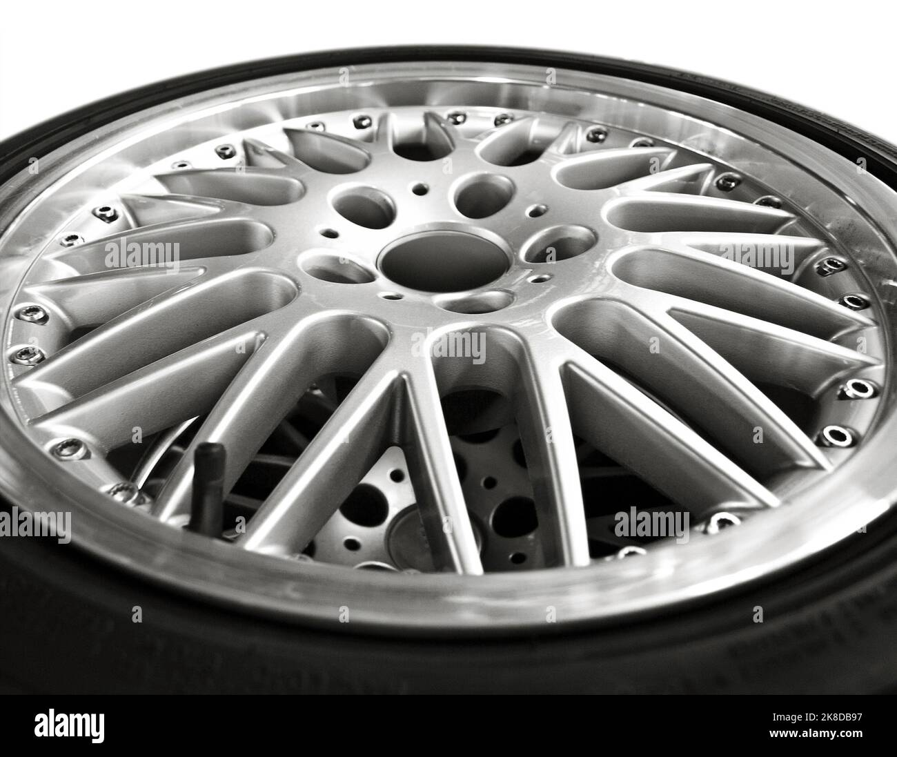 the low-profile aluminum car wheel, isolated Stock Photo - Alamy