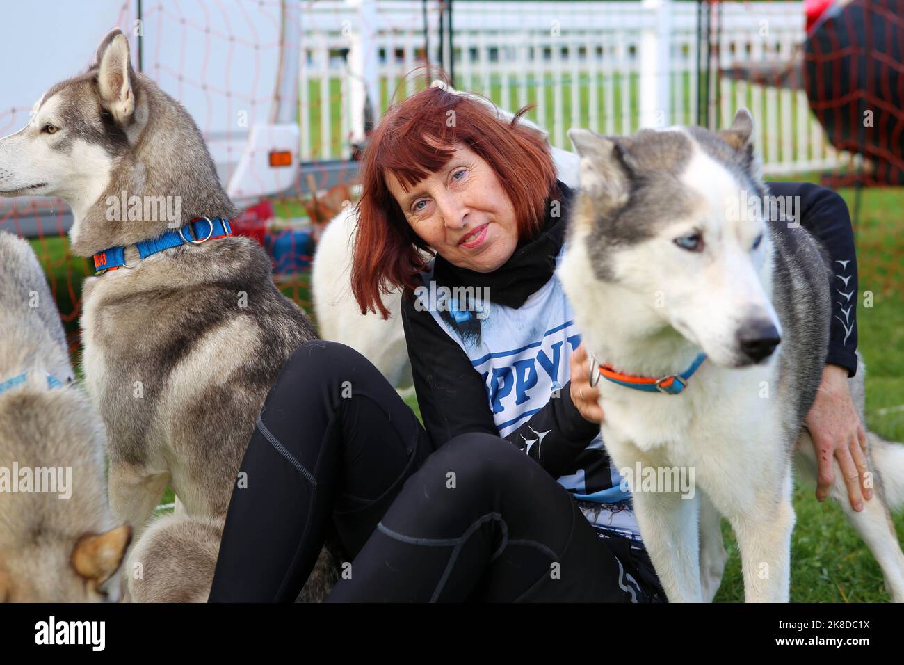 Bad Harzburg, Germany. 22nd Oct, 2022. Bettina Schwenn sits between ...