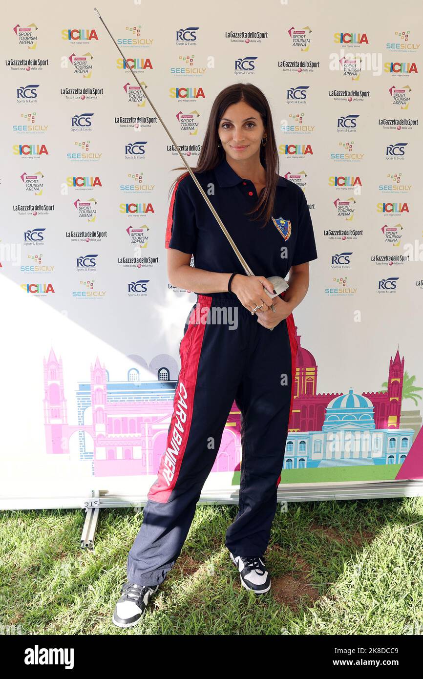 in the photo Rossella Fiamingo at the Foro Italico for the Palermo ...