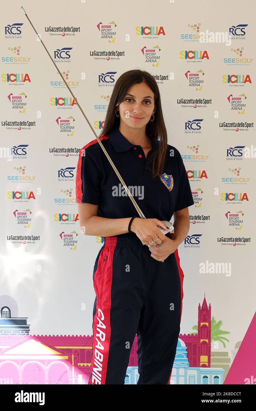 in the photo Rossella Fiamingo at the Foro Italico for the Palermo ...