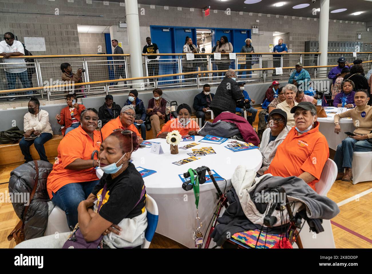 Atmosphere during Governor Kathy Hochul, local officials and husband ...