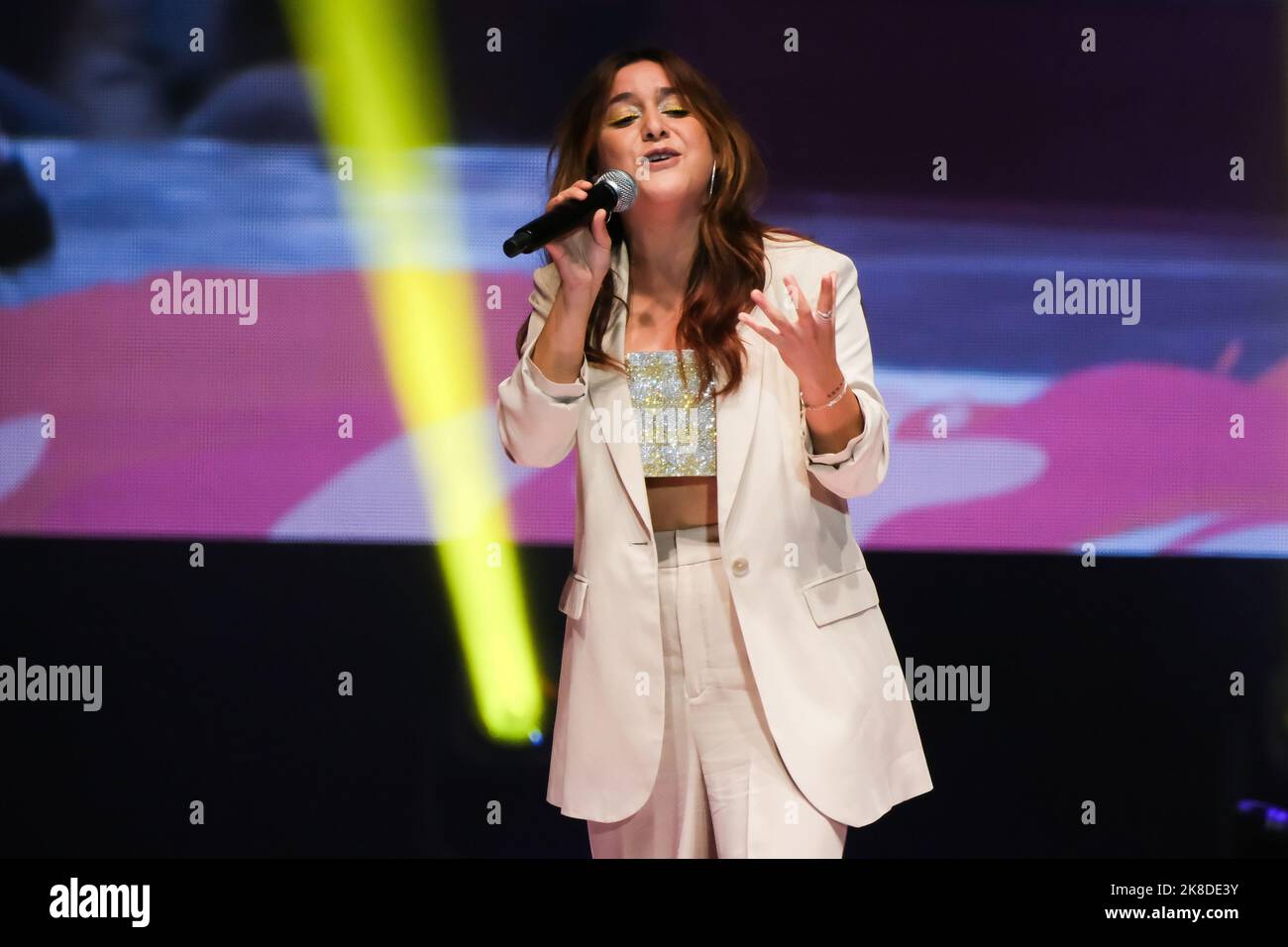 Madrid, Spain. 22nd Oct, 2022. Singer Marta Soto performs during the ...