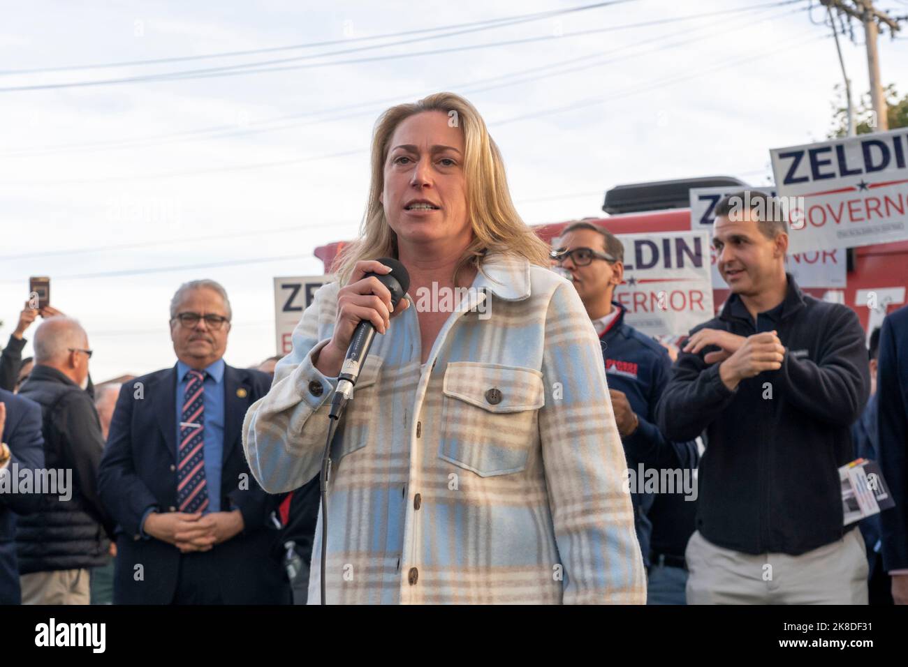 NEW YORK, NEW YORK - OCTOBER 22: Republican Candidate for Lt. Governor ...