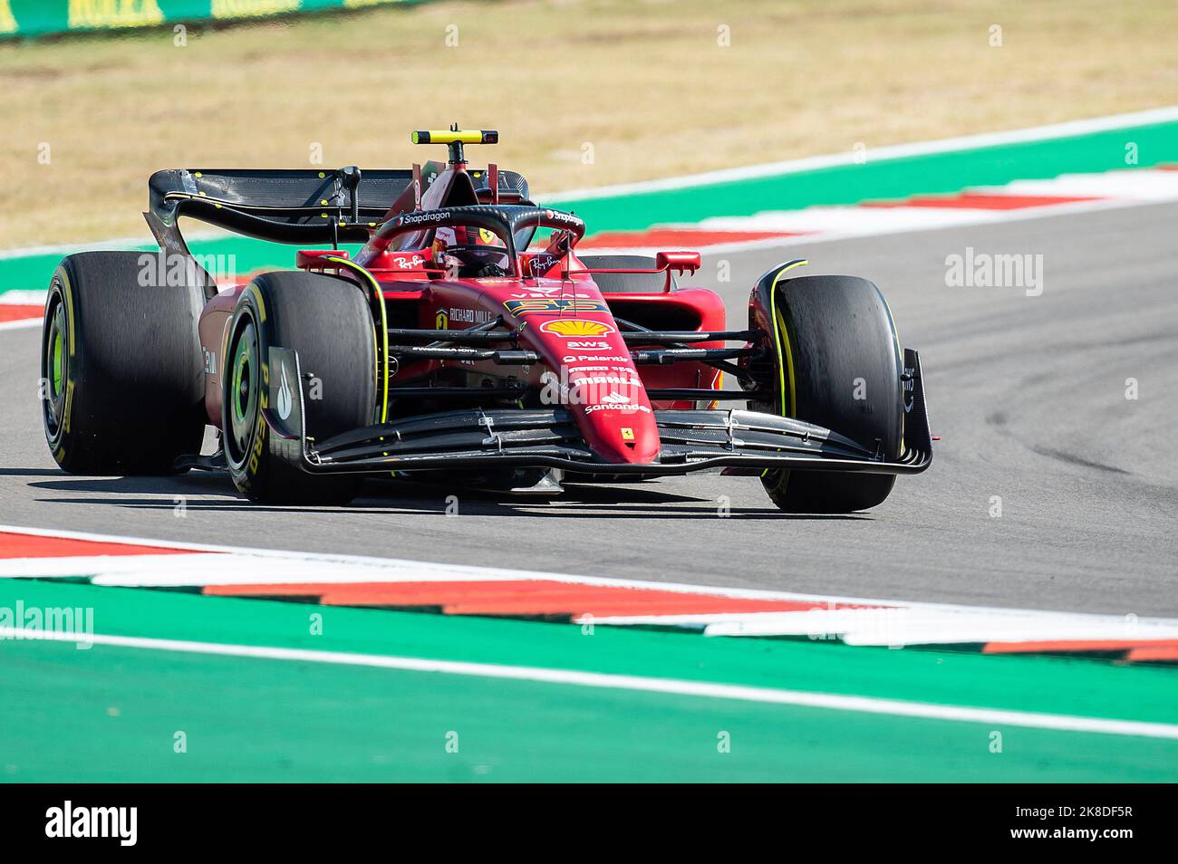 October 22, 2022: Carlos Sainz #55 with Scuderia Ferrari on track ...