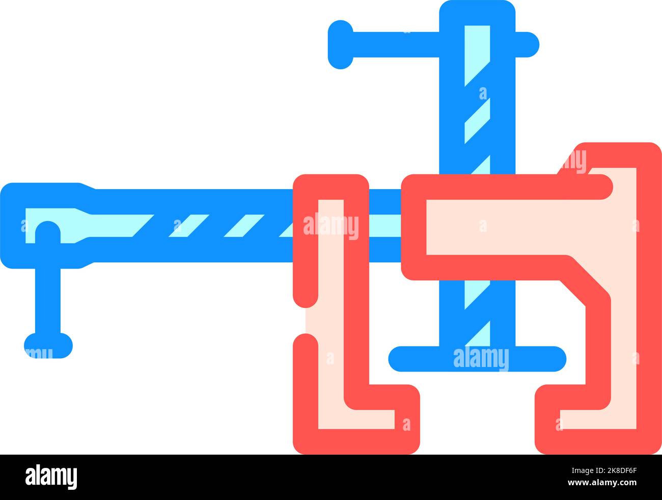 cabinetry clamp color icon vector illustration Stock Vector Image & Art ...