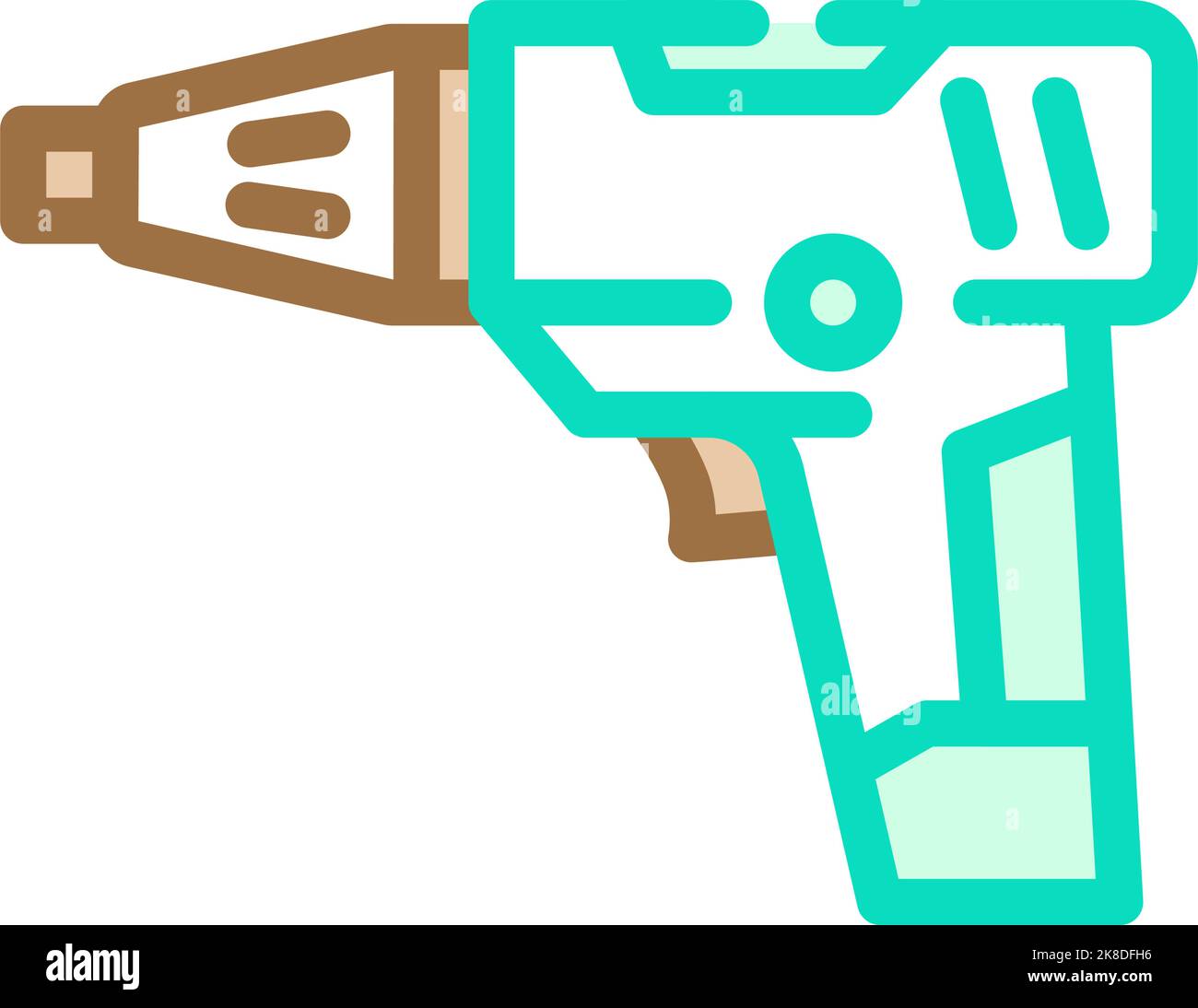 screwdriver machine color icon vector illustration Stock Vector Image ...