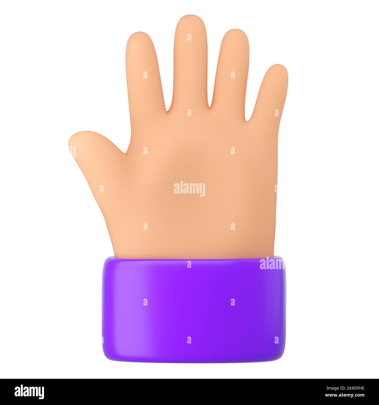 3d Human fingers count. Five. Numbers, counting, waiting, mathematic ...