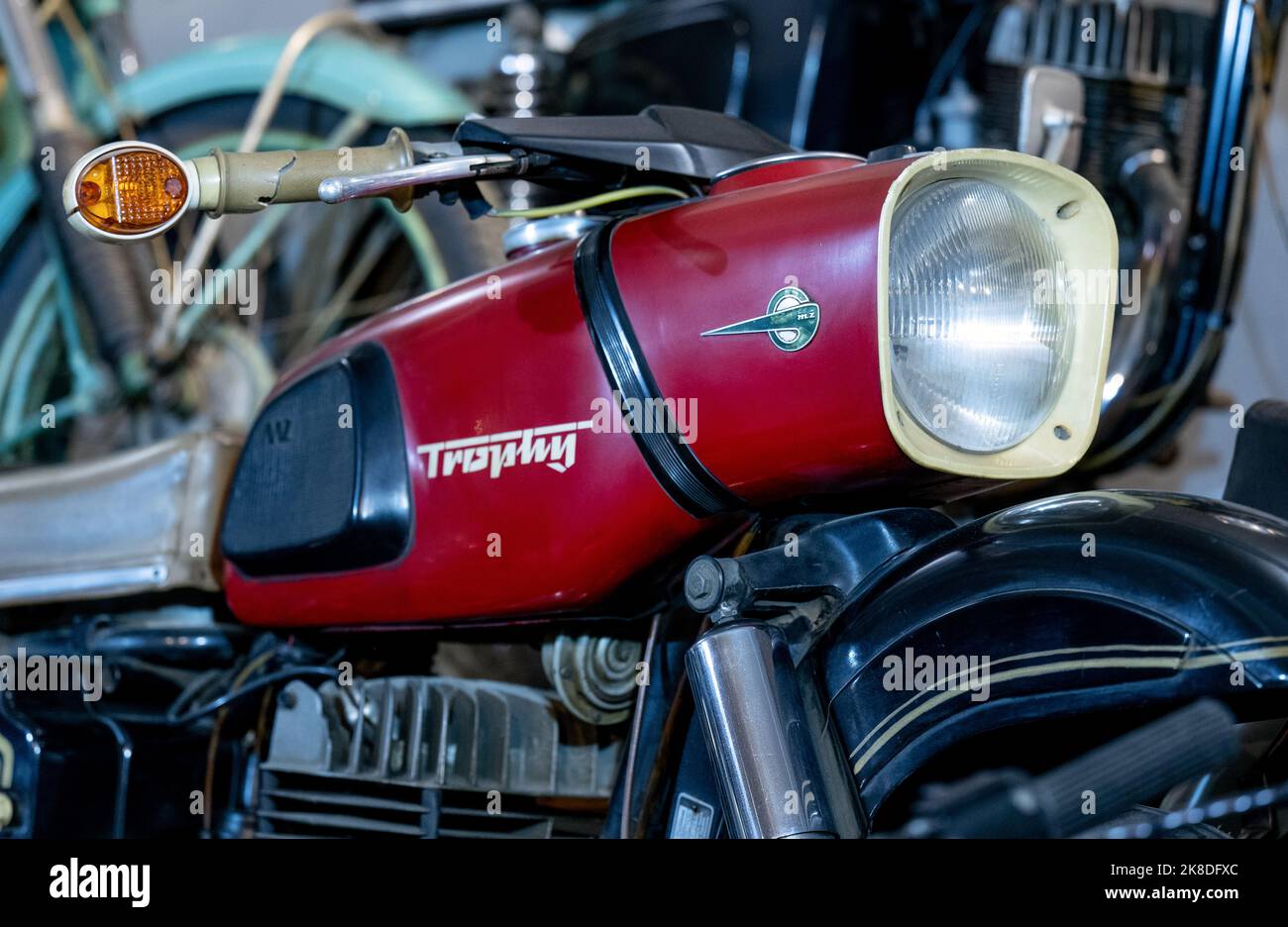 Chemnitz, Germany. 04th Oct, 2022. MZ motorcycles, including the ...