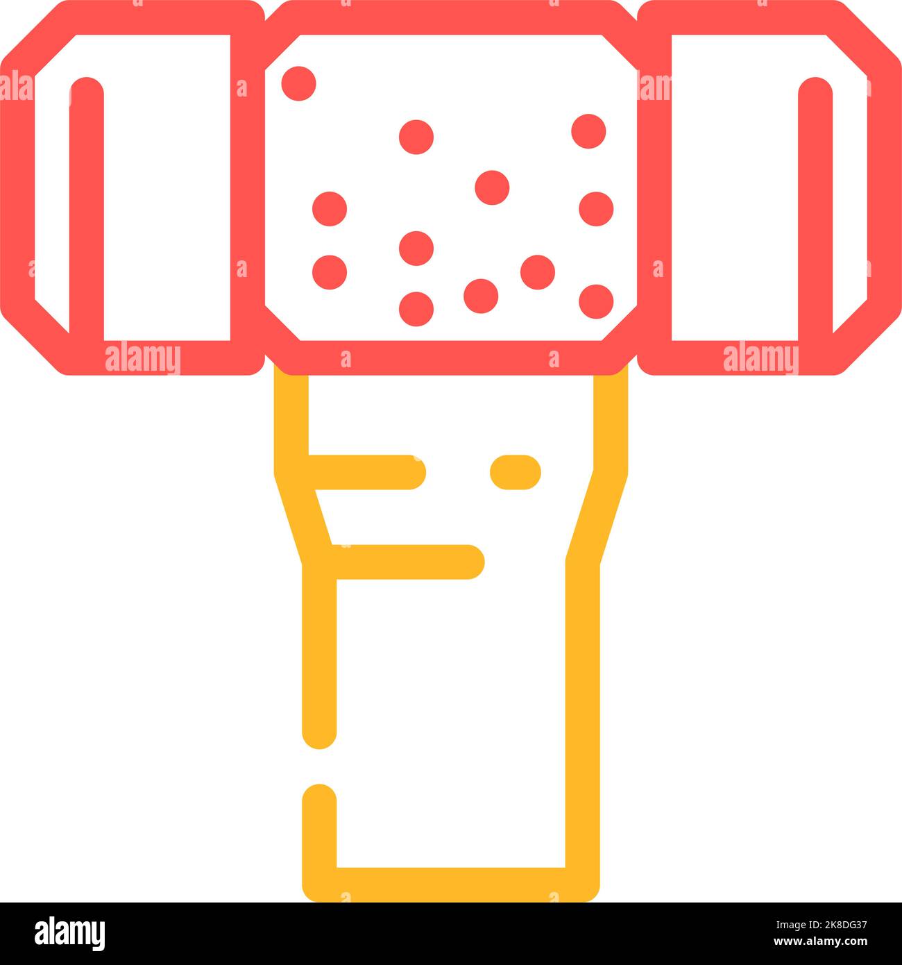 brass hammer color icon vector illustration Stock Vector Image & Art ...
