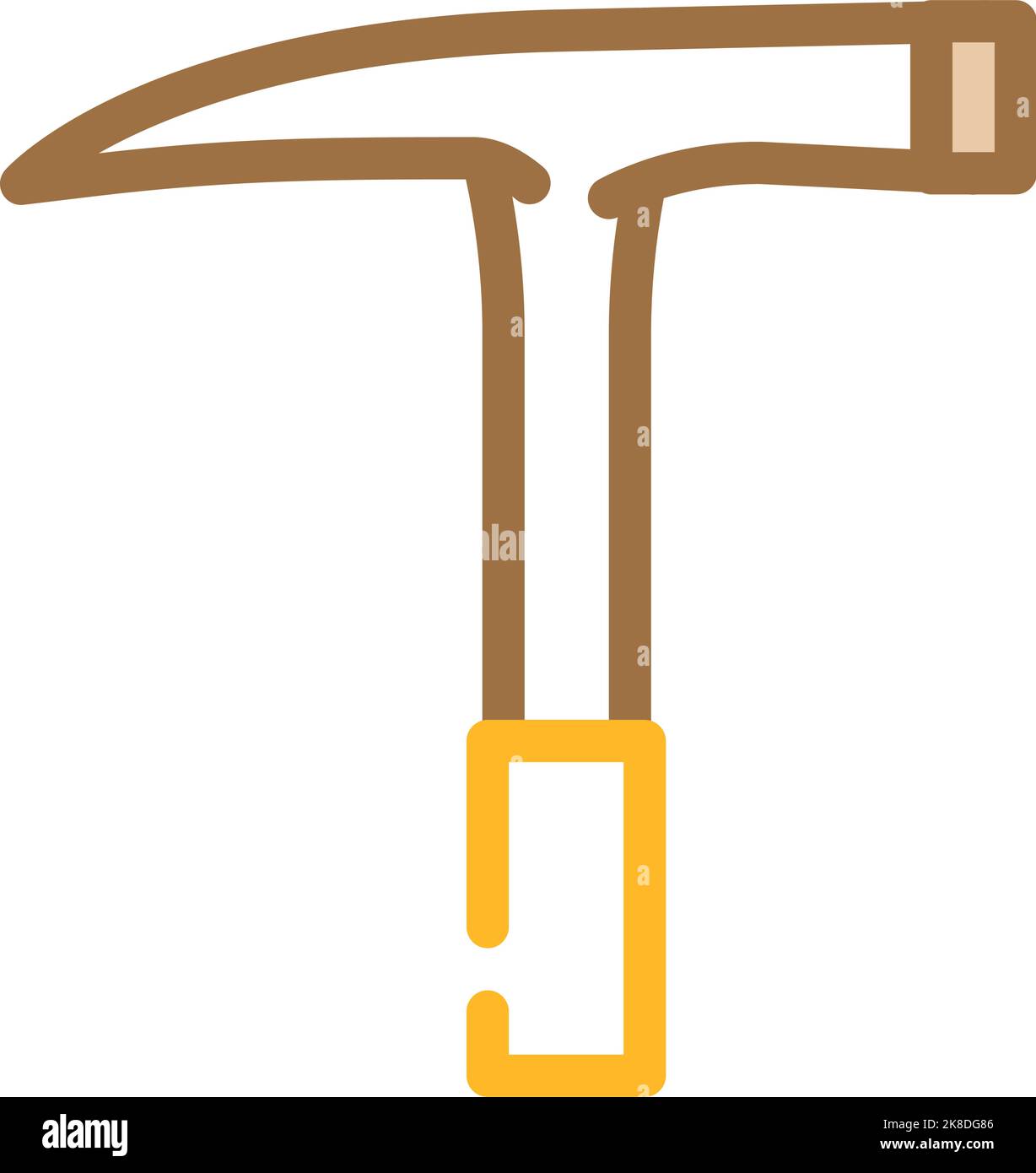 prospectors hammer color icon vector illustration Stock Vector Image ...
