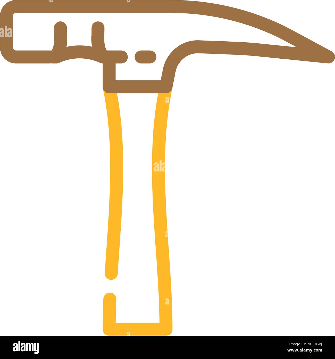 brick hammer color icon vector illustration Stock Vector Image & Art ...