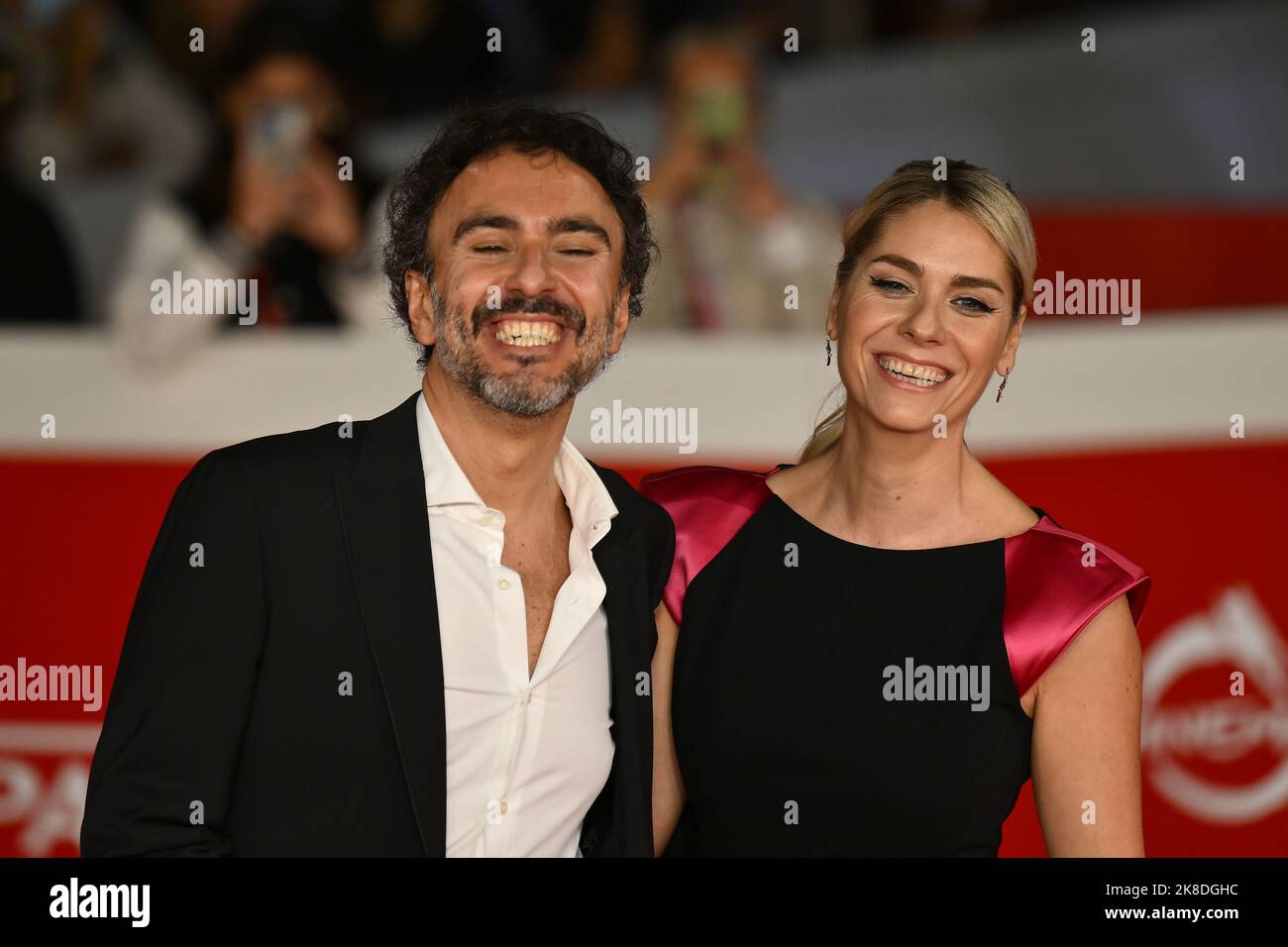 Rome, Italy - October 22: Alessandro Aronadio and Chiara Shufflebotham ...