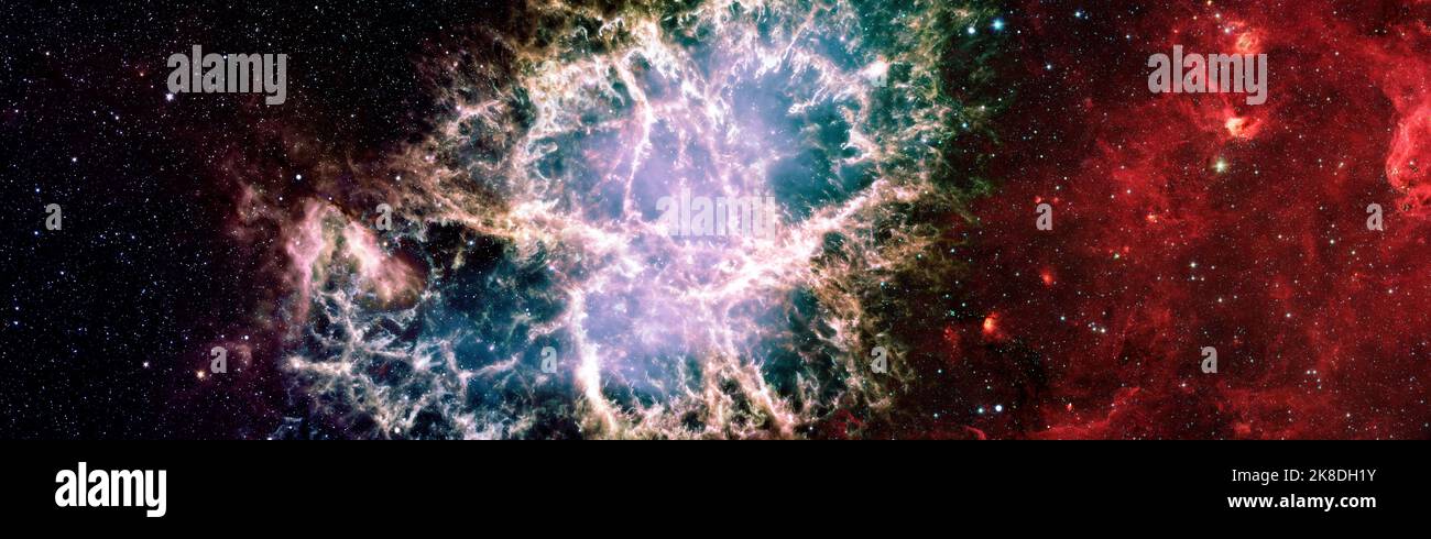 High quality space background. explosion supernova. Bright Star Nebula ...