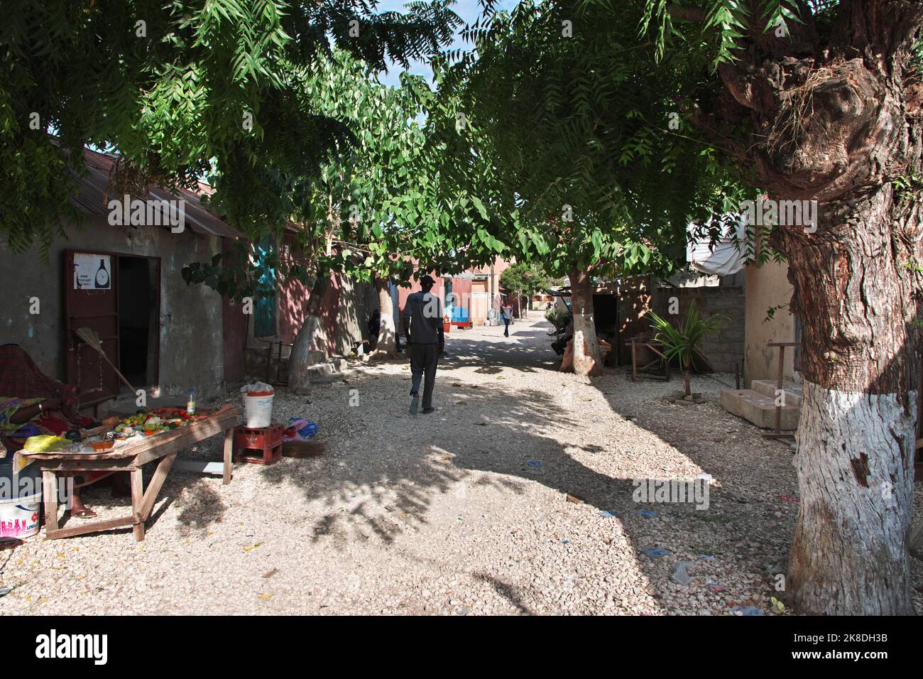 The street in the village on Fadiouth island, Senegal Stock Photo - Alamy