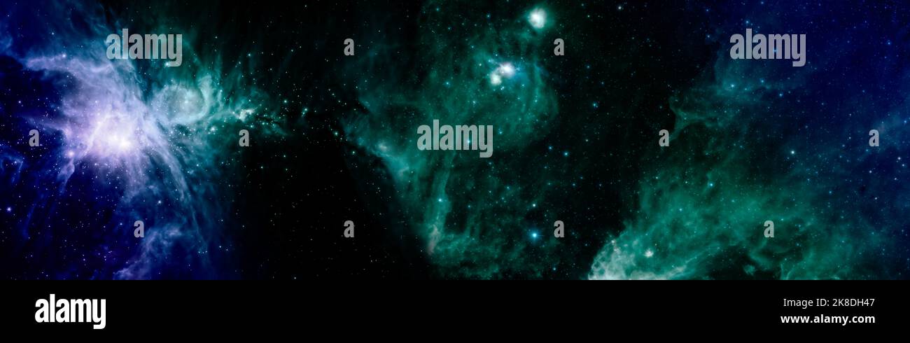 Colorful Starry Night Sky Outer Space background . Space scene with ...