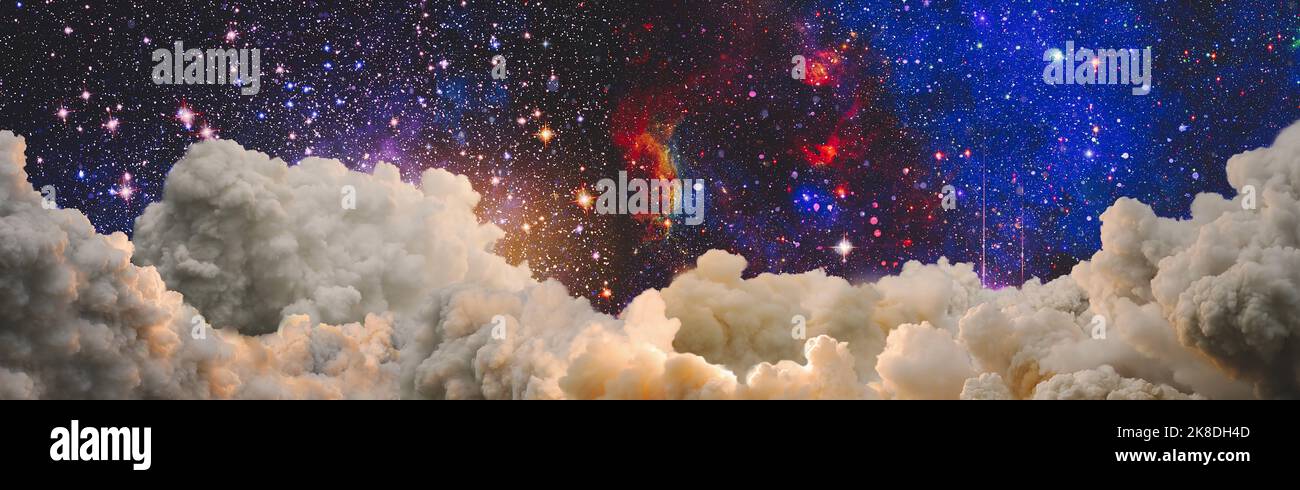 Mystical beautiful space. Unforgettable diverse space background ...