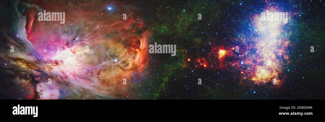 Mystical beautiful space. Unforgettable diverse space background ...