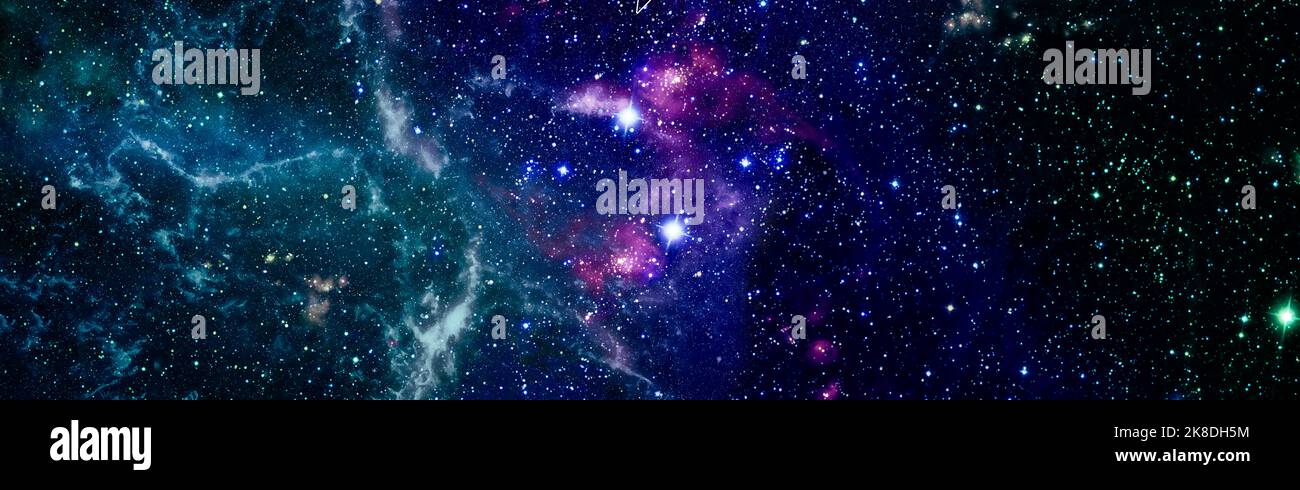 Colorful Starry Night Sky Outer Space background . Space scene with ...