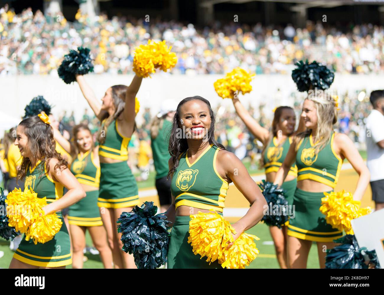 October 22 2022: Baylor Bears cheerleader during the 2nd half of the ...